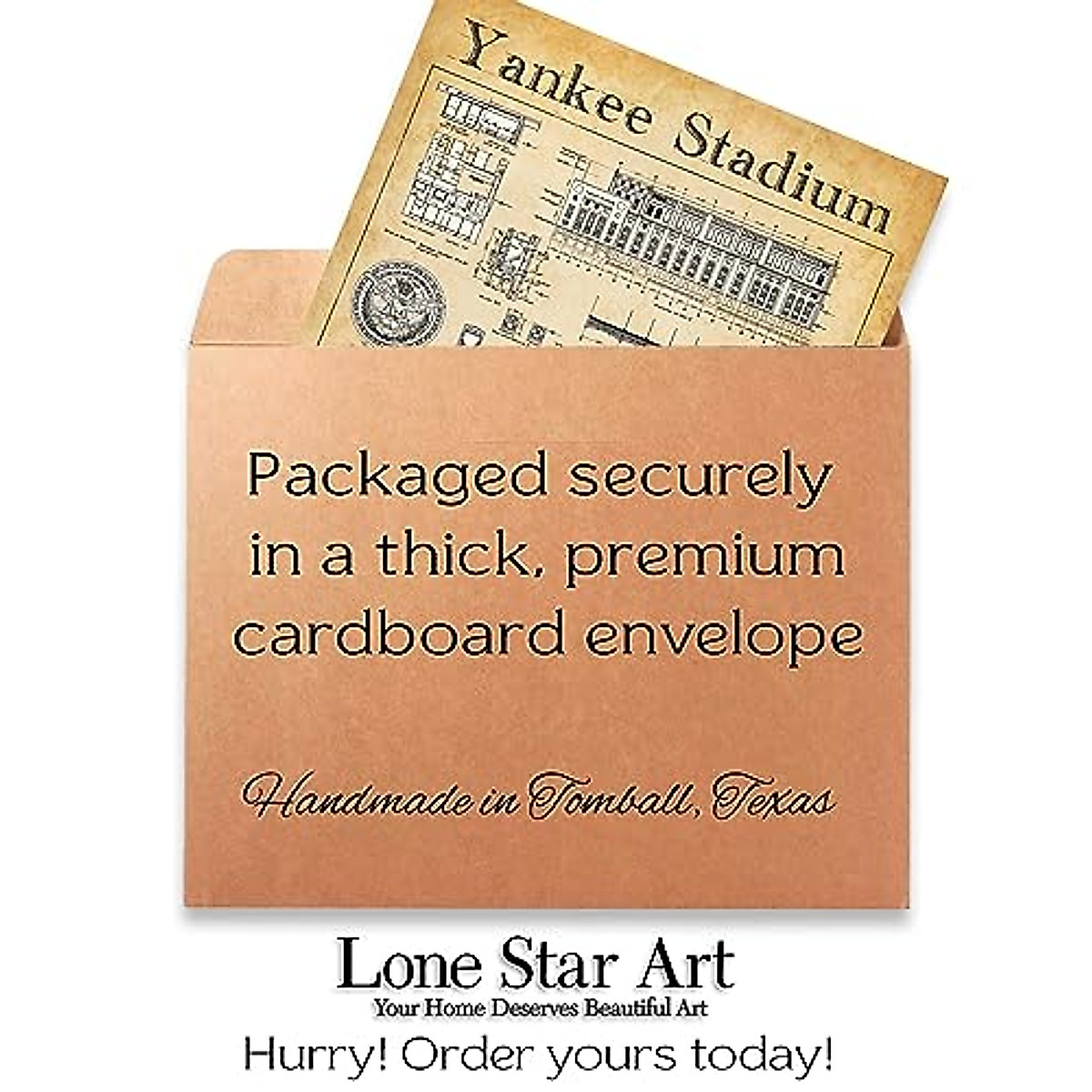 2024 Calendar - Yankee Stadium of New York Blueprints - 11x14 Unframed Calendar Art Print - Great Gift and Decor for Sports Bar and Baseball Fans Under $15