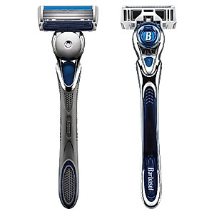 Barbasol Ultra 6 Plus Men's Razor with 2 Razor Blade Refills (1 Handle + 2 Cartridges), Mens Razors/Blades