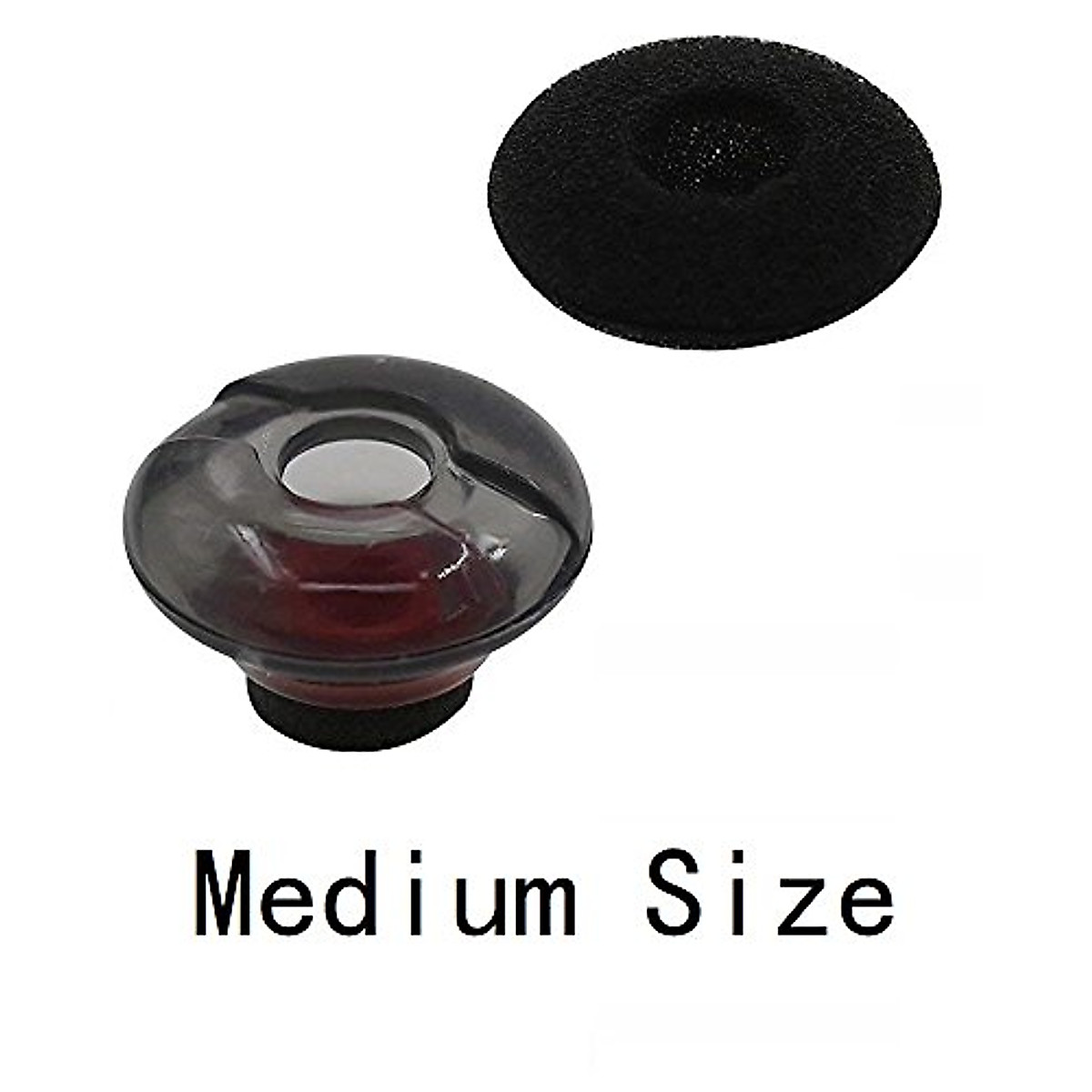 JNSA Medium Size 3PCS Replacement Eartips Kit Ear Buds Ear Gels for Voyager 5200 Earphones, JNSA Ear Tips Earbuds Eargels Compatible with Voyager 5200, M Size Silicone Tips & Foam Cover