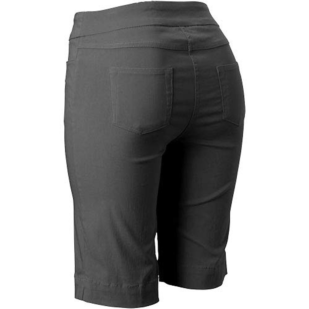 SLIM-SATION Women's Standard Shorts, Charcoal, 10