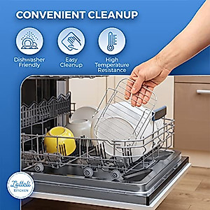 Air Fryer Rack for Double Basket Air Fryers, 304 Stainless Steel Multi-Layer Rack, Air Fryer Accessories Dehydrator Rack Compatible with Dual/Double/Two Basket Air Fryers