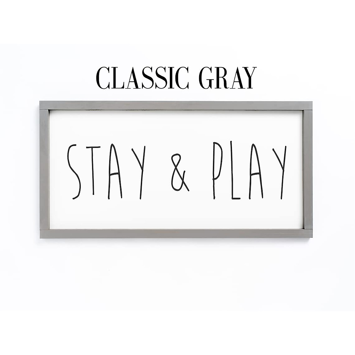 Playroom Wall Decor - Playroom Decor - Play Sign - Playroom Sign - Play Room Wall Decor - Stay And Play Sign - Lets Play Sign - Play Sign For Playroom - Lets Just Play - Playroom