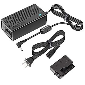 Kimaru ACK-E8 AC Power Adapter LP-E8 Dummy Battery DR-E8 DC Coupler Kit for Canon T2i, T3i, T4i, T5i, Kiss X4, Kiss X5, Kiss X6i, Kiss X7i, 700D, 650D, 600D, 550D Cameras.
