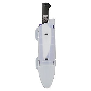 Agilux BladeGuard Knife Blade Protective Edge Guard Case for Cutlery 8in Clear