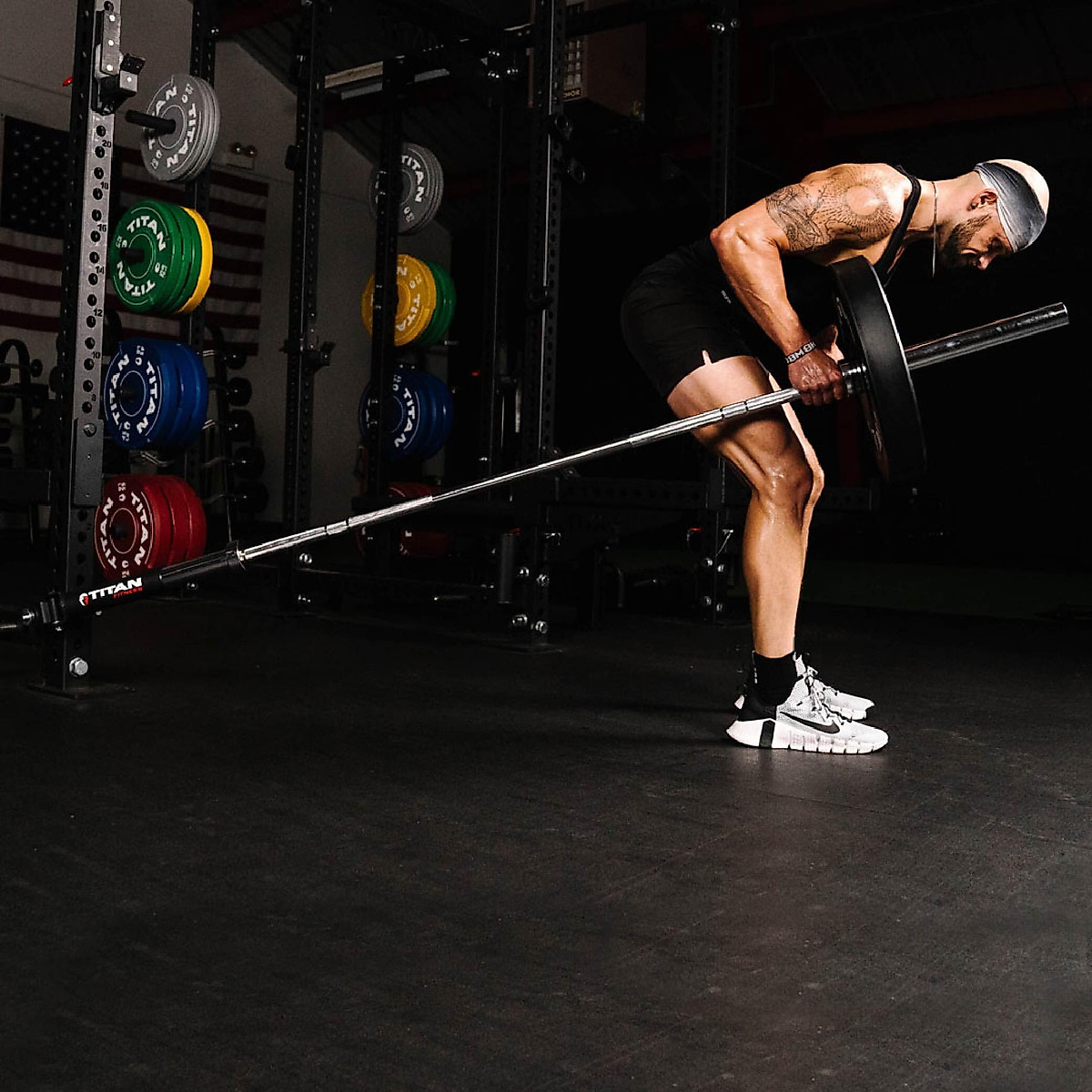 Titan Fitness Rack Mounted Landmine Attachment, Compatible with T2, T3, X3, Titan Series Power Racks, Includes Hole Mount Adapters, Fit 2" Olympic Bars