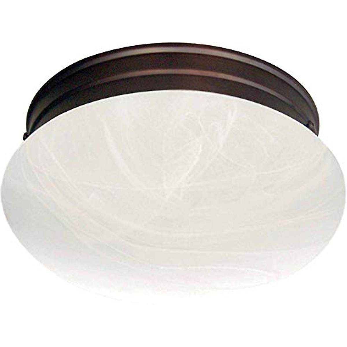 Volume Lighting 7788-79 Volume Lighting V7788 2 Light 9" Flush Mount Ceiling Fixture with White Alabaster Glass Shade