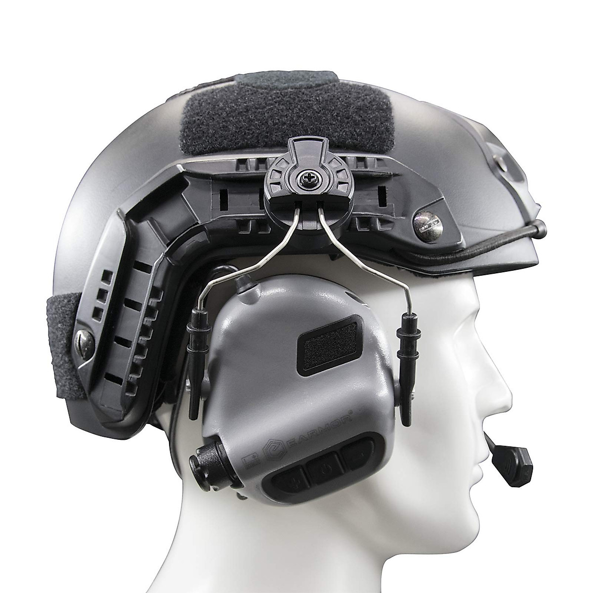 EARMOR Universal ARC Fast Helmet Adapters - Tactical Headset Compatibility with Earmor and Most Over Headset