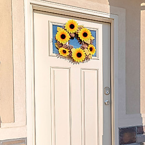 WILLBOND 124 Pieces Fake Sunflowers 3.5 Inch and 1.6 Inch Artificial Sunflower Heads Fabric Floral for Home Decoration Wedding Decor Bride Holding Flowers Garden Craft Art Decor