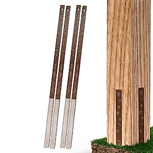 Post Buddy Pack of 4 Easy Fence Post Repair (to fix 2 Broken Wood Posts), Fast and Easy to Install, Highly Effective, Long-Lasting
