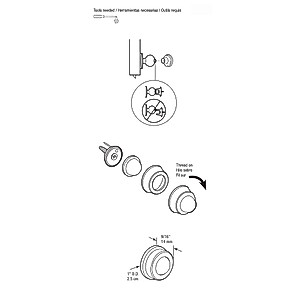 Prime-Line J 4844 Door Stop, Wall Mount, 1 In., Satin Nickel (Single Pack)