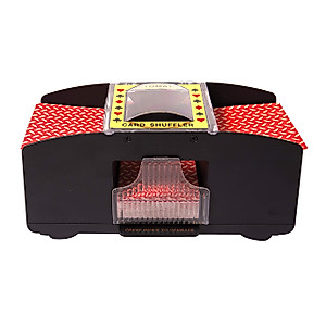 Automatic Card Shuffler I Card Shuffler 2-Deck Automatic I Electric Card Shuffler Casino Equipment I Playing Card Shuffler for Uno, Phase 10, Blackjack, Skip Bo, Texas Hold em, Poker, Home Card Games