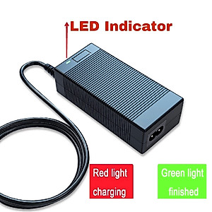 HERISKEER [Verified Fit] 29.4V Scooter Quick Charger, for GoTrax G1 Glider, Edge, Nova, GKS Pro Plus Lumios, Flash, Ho.verfly, Remix, SRX A6 Mini, Glide Chrome, Fluxx FX3, 25.2V/24V Battery Charger