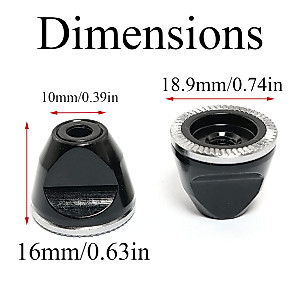 Pro Bamboo Kitchen 2pcs Bicycle Quick Release Lever Nut M5 Screw Non-Slip Nut Mountain Bike Quick Release Shaft All Aluminum Alloy Nut for Fixed Gear Road Bike Modified Parts