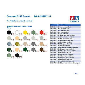 1:48 Tamiya Grumman F-14A Tomcat Model Kit