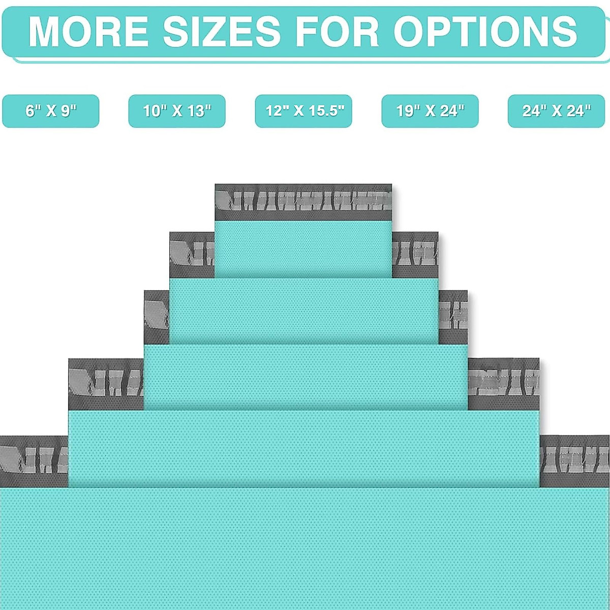 Fuxury Poly Mailers 10x13 Inch Shipping Bags for Clothing Embossed Dots Design Shipping Envelopes Waterproof Mailing Envelopes Self Seal Mailers Poly Bags Durable Package Bags Teal