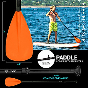 SereneLife Stand up Paddle Board Inflatable - Non-Slip SUP Paddle Board Paddle, Pump, Leash, and Accessories - Fun Water inflatable paddle board for Adults and Youth with Wide Stable Design