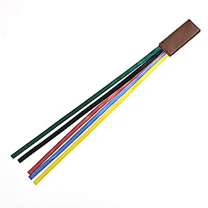 Multi-Color Ribbon Bookmark Markers Artificial Leather Bookmark with Colorful Ribbons for Books Reading Page Markers