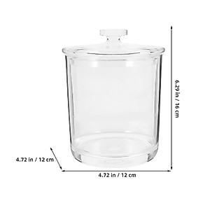 Tea Canister Airtight Lid Tea Storage Container Desktop Kitchen Snack Jar Candy Canister Storage Containers Lids
