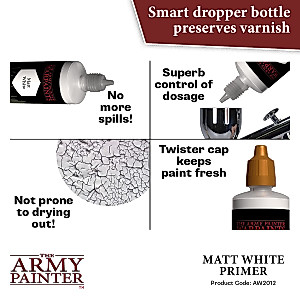 The Army Painter Warpaints Air Air Primer Matt White 18ml Acrylic Paint for Airbrush, Wargaming and Modelling