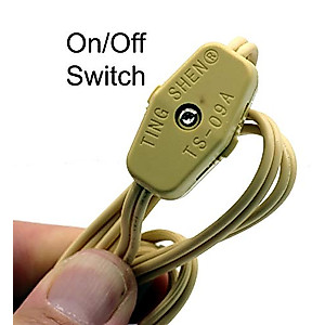 Creative Hobbies® Rustic Country Candle Lamp, 5 in, On/Off Switch, Metal Trim, Plug-in