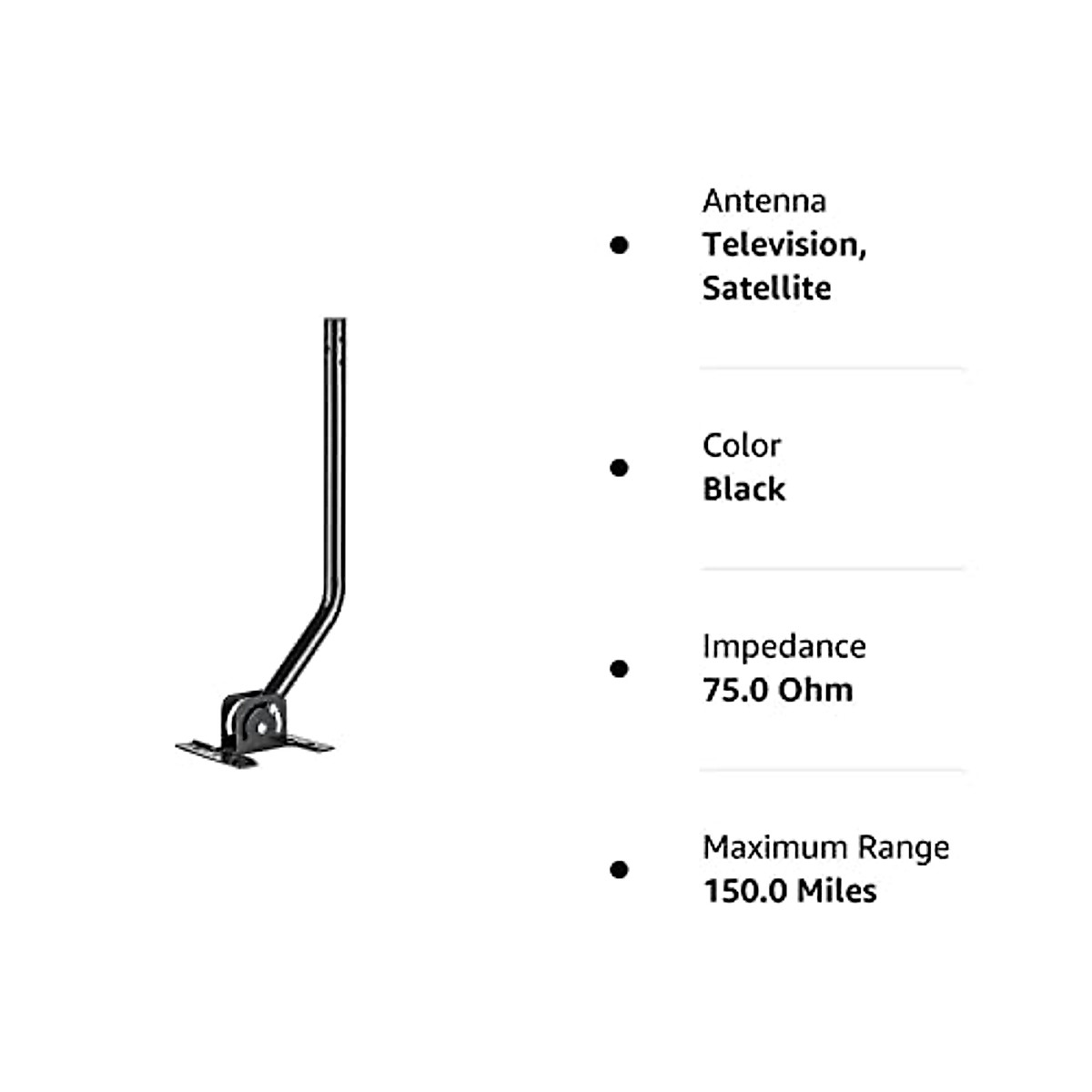 Adjustable Outdoor Antenna Mounting Pole -Outdoor TV Antenna Attic Mounting Pole Universal J Pipe Mount for Antennas - Easy Installation, Solid Structure, Weather Proof