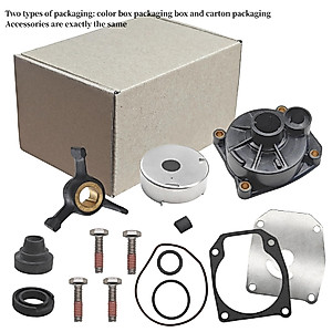 GHmarine 438592 Water Pump Impeller Repair Kit Replaces Evinrude Johnson 40 45 48 50 HP Outboard Marine Motors with Housing Sierra 18-3454 18-3394