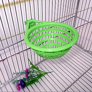 FKUMLUN 3PCS Bird Nest Canary Finch Parrot Nest Plastic Hollow Hanging Cage Eggs Hatching Tool Bird Breeding Hut Nest Small Birds Pet Cage Accessory （5.9inches）