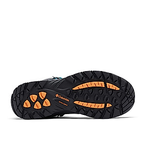Columbia Women's Newton Ridge Plus Waterproof Amped, Shark/River Blue, 8.5