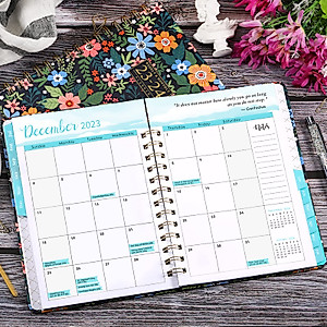 Planner 2023-2024,Academic Planner 2023-2024, July 2023,June 2024, with Weekly and Monthly Spreads, 6.3''x8.4'', Monthly Tabs, Back Pocket, Holidays, Thick Paper, Strong Binding & Notes