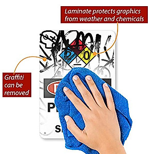 SmartSign "Danger - Propane, No Smoking" NFPA Sign | 7" x 10" Aluminum