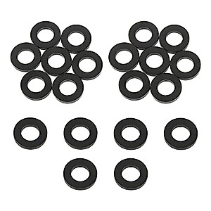 Hicello 20Pcs Propane O-Ring Rubber Washers Propane Gas Adapter Accessories Soft Rubber Pipe Connector Replacement Parts Gas Leakage Prevent 0.716" Out Diameter 0.393" Inner Diameter