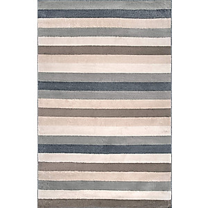 nuLOOM Malani Bengal Striped Area Rug, 8x10, Beige