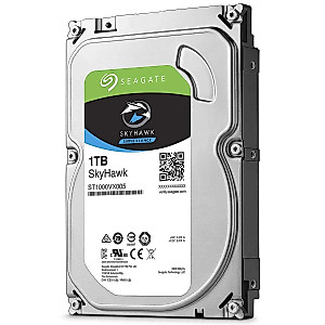 Seagate SkyHawk 1TB Surveillance Hard Drive - Sata 6Gb/s 64MB Cache 3.5-Inch Internal Drive (ST1000VX005)