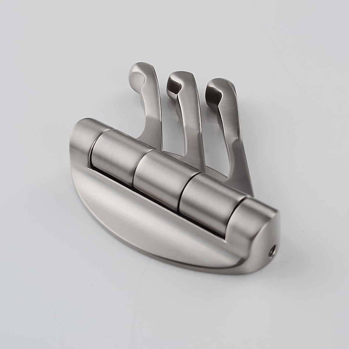 eoocvt 2pcs Folding Hook Wall Mounted Swivel Arm Triple Coat Hook Bathroom Kitchen Garage Clothes Hanger