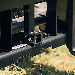 Titan Attachments Pro Series Skid Steer Pallet Fork Attachment with 48" Fork Blades, Rate 6,000 LB, Quick Tach Mounting