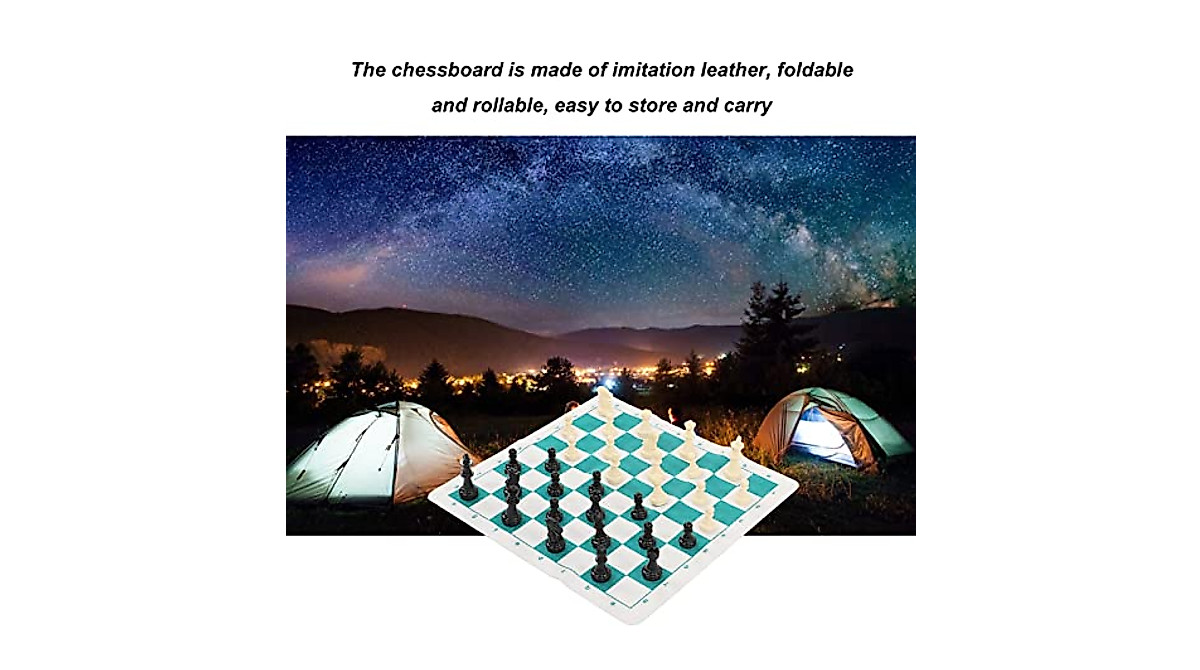 Portable Foldable Chess Board Set for Travel & Games