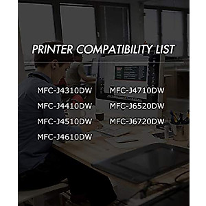 (Pack of 12) Green Toner Supply Compatible Replacement for Brother LC107 LC105 Ink Cartridge LC 107 105 (LC107BK LC105 CYM, 3B/3C/3Y/3M) Work for MFC-J4310DW MFC-J4410DW MFC-J4510DW MFC-4610DW Printer