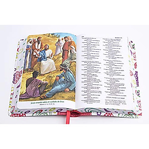 NVI Biblia Luz en mi camino corazones, multicolor símil piel (Spanish Edition)