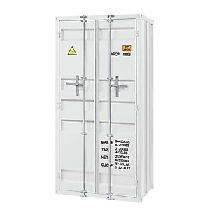 Acme Cargo Wardrobe (Double Door) in White