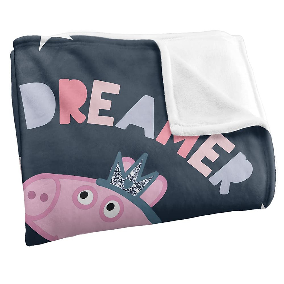 LOGOVISION Peppa Pig Little Dreamer Kids Silky Touch Blanket, 36" x 58"