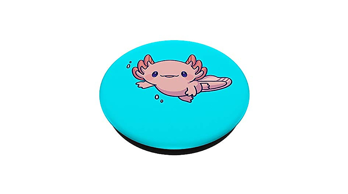 Kawaii Axolotl PopSockets Grip & Stand for Phones & Tablets