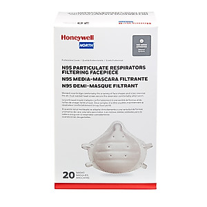 Honeywell Safety Products NIOSH Approved Cup Style N95 Respirator, 20-pack (RWS-54050)