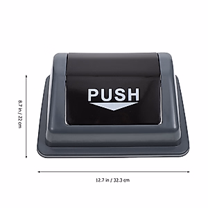 EXCEART Plastic Trash Bin Trash Lids Bin Trash Cover Garbage Flipping Cover Trash Plastic Trash can Replacement Garbage Lid Practical