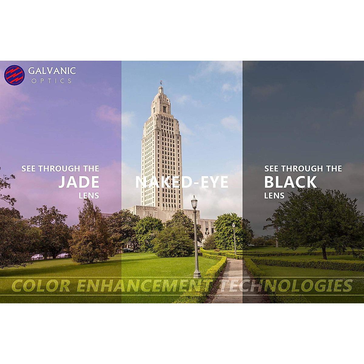 Galvanic Replacement Lenses & Charging Cable for BOSE Tenor BMD0010 Sunglasses - Jade + Black Polarized