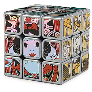 Rubik’s Cube, Disney 100th Anniversary Metallic Platinum 3x3 Cube, Fidget Toys Adults, Mickey Mouse Toys, Disney Toys for Adults & Kids Ages 8+