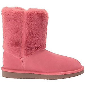 Koolaburra by UGG Unisex-Child Aubrei Short Boot, Tea Rose, 5 Big Kid