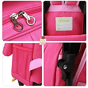 yodo Zoo 3-Way Kids Suitcase Luggage or Toddler Rolling Backpack with wheels, Medium Owl