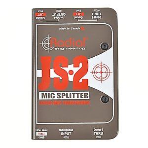 Radial Engineering JS2 Passive Microphone Splitter Direct Box