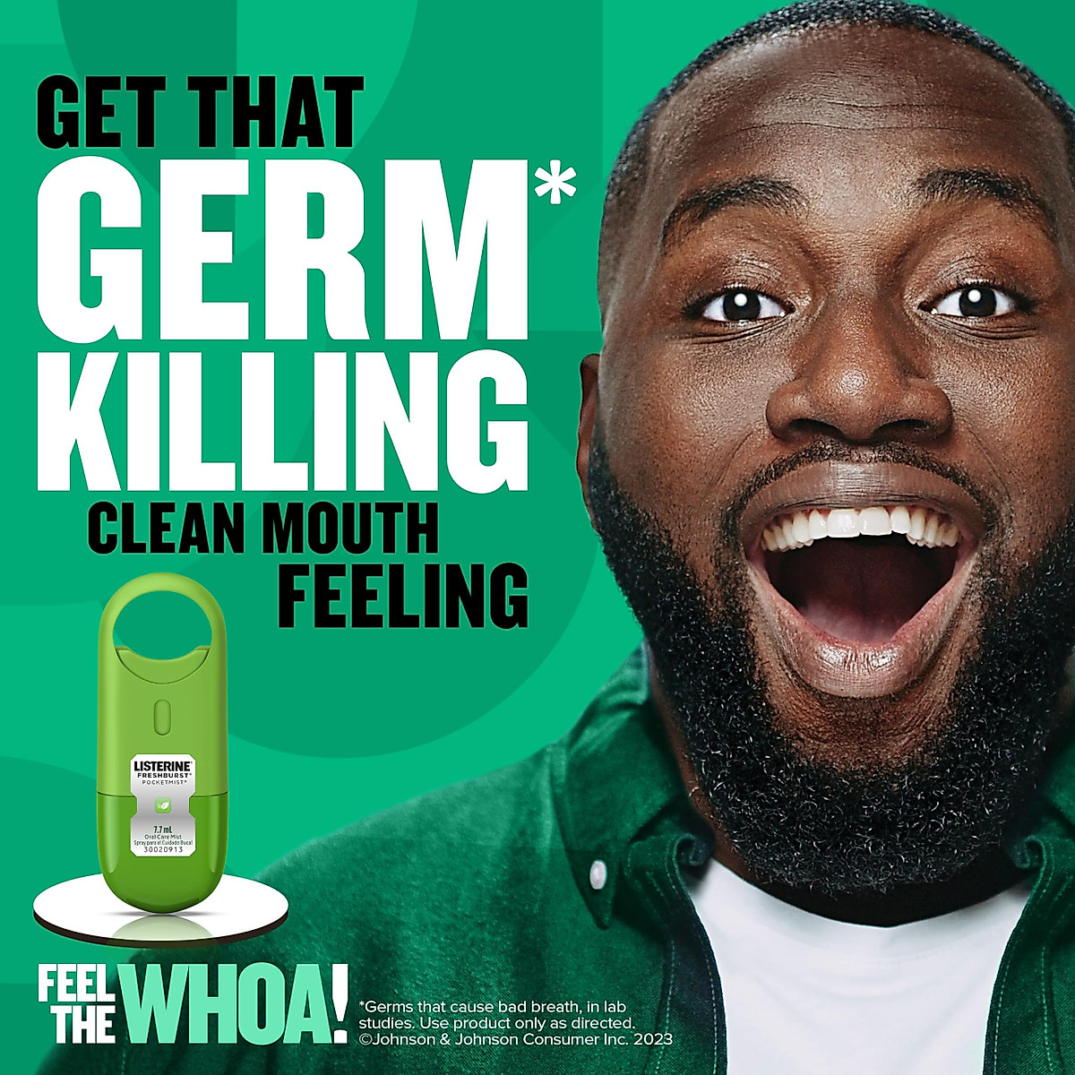 Listerine Total Care Zero Alcohol Anticavity Mouthwash, Bad Breath Treatment, Alcohol Free Mouthwash for Adults; Fresh Mint Flavor, 1 L, 2 Pack