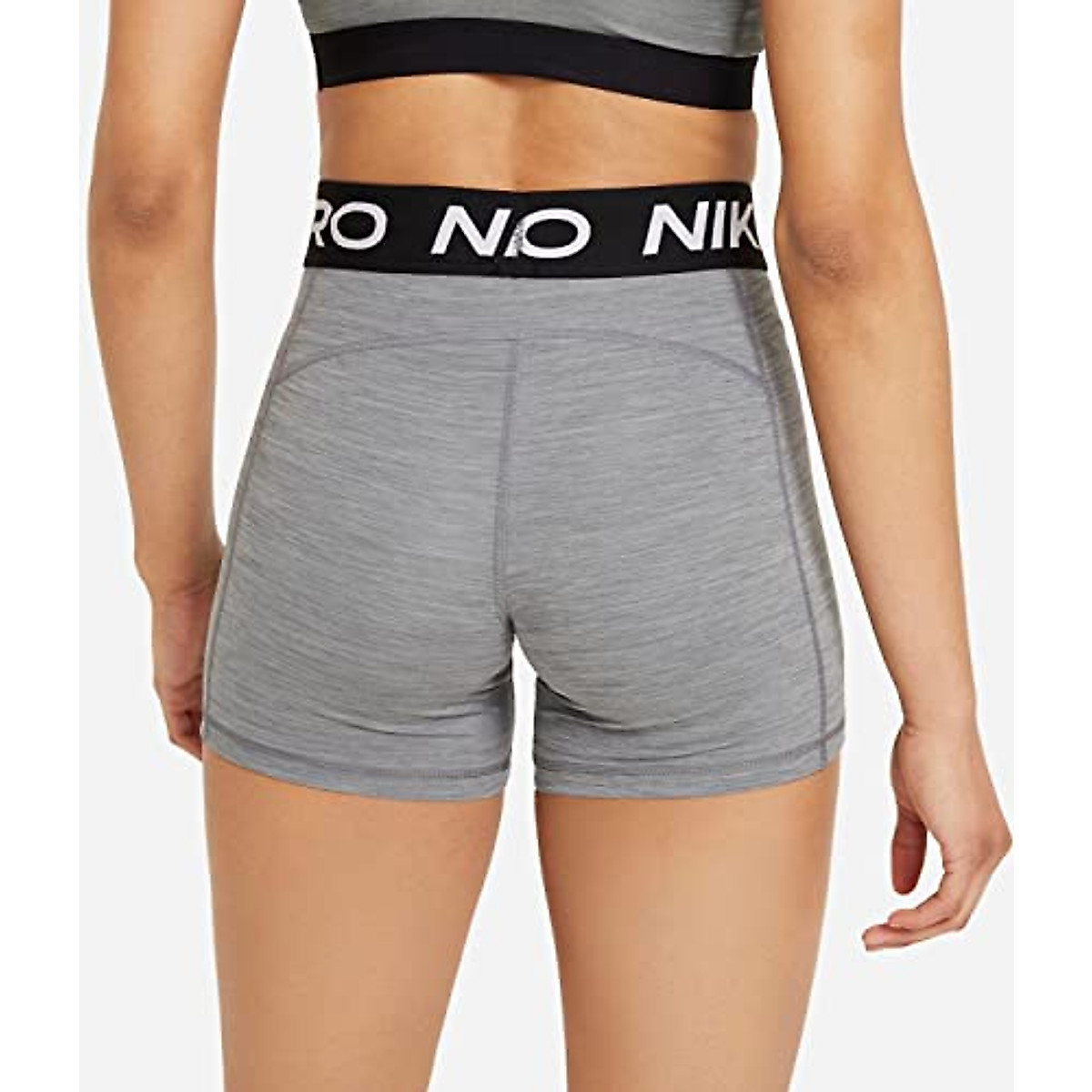 Nike Women's Pro 365 5in Shorts, Gray Black, Small